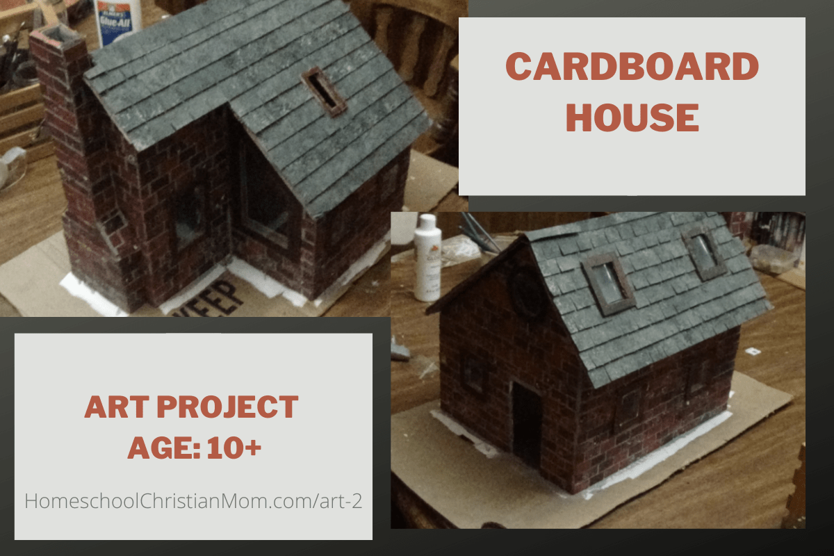 Cardboard House Art Project